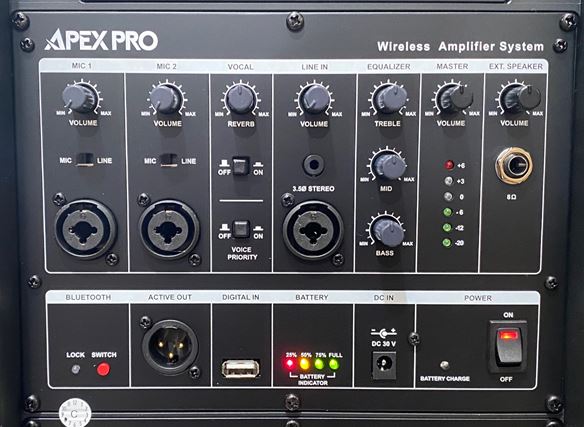 Portable Sound System / Apex Pro BT PA | Edwards Sound Systems